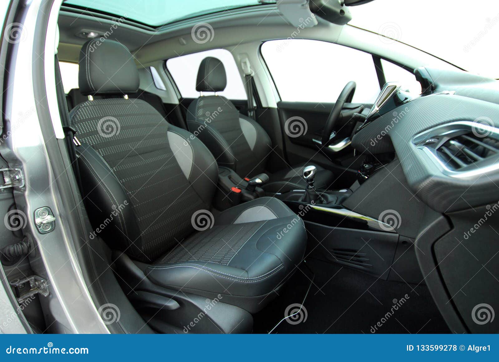 Front car seats stock photo. Image of elegant, dashboard - 133599278