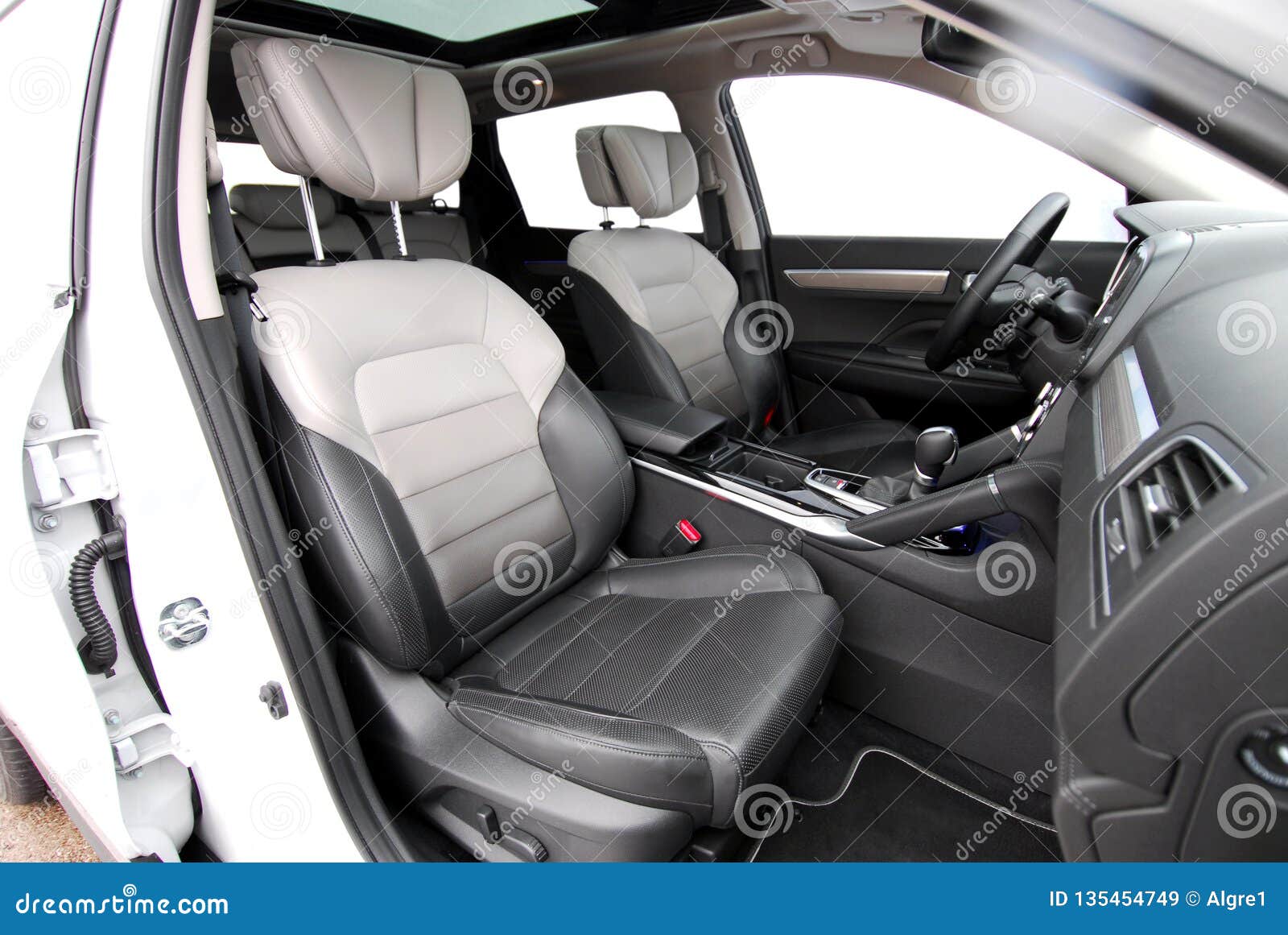 Front car seats stock image. Image of driving, leather - 135454749