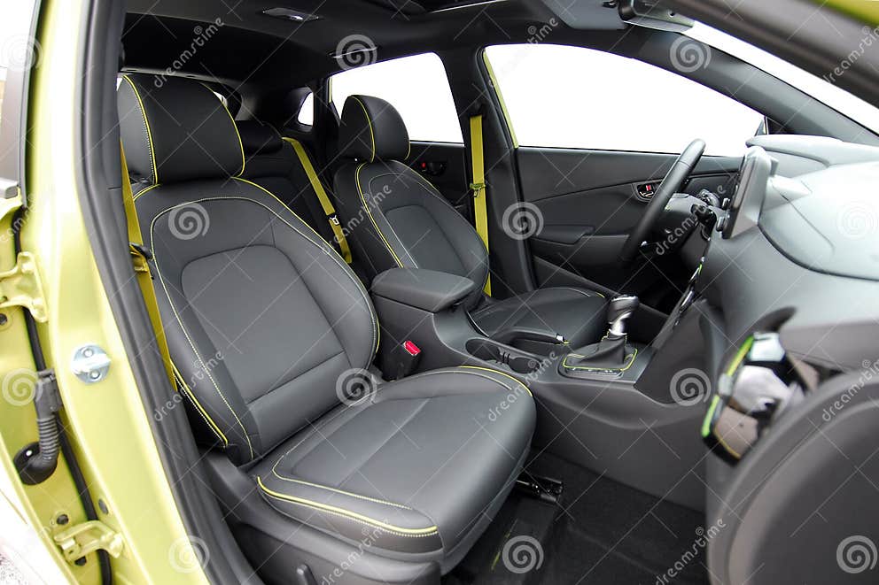Front car seats stock photo. Image of modern, design - 161287216