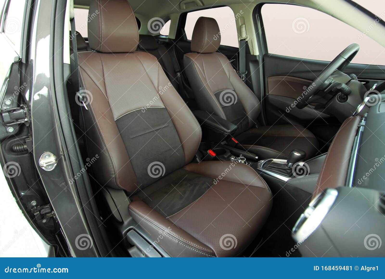 Front car seats stock image. Image of light, interior - 168459481