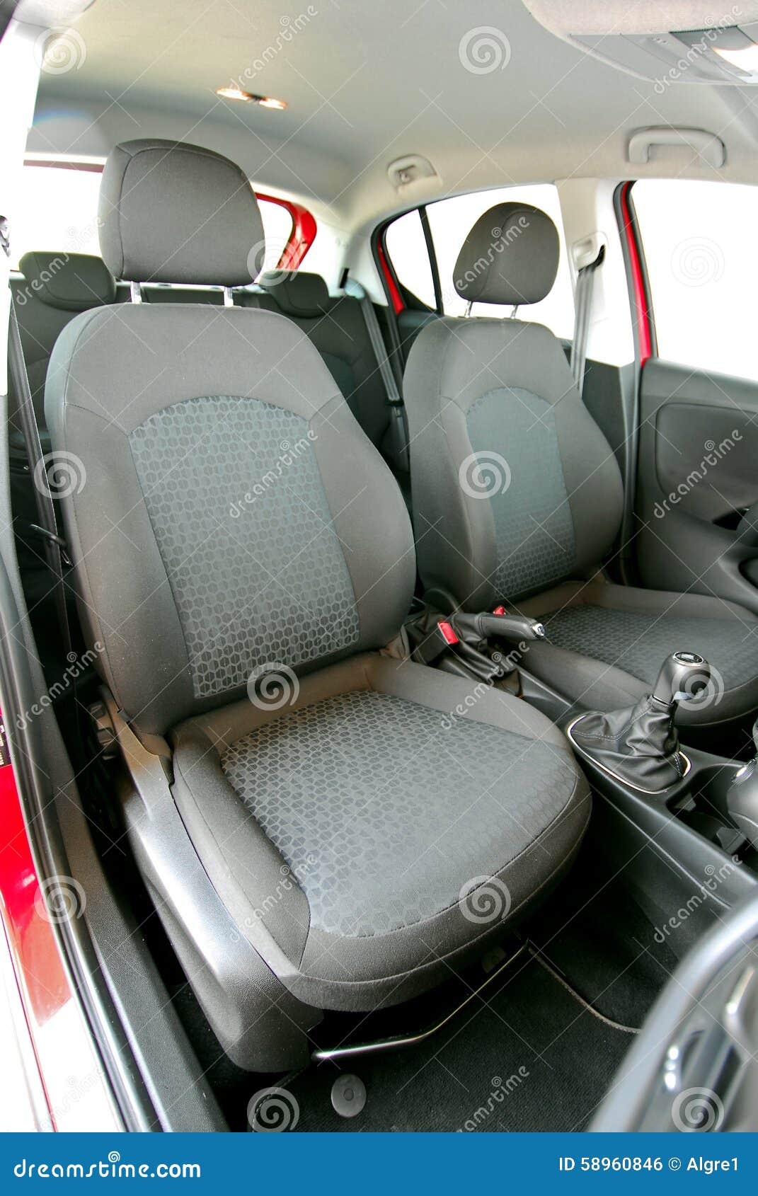 Front car seats stock photo. Image of door, automobile - 58960846
