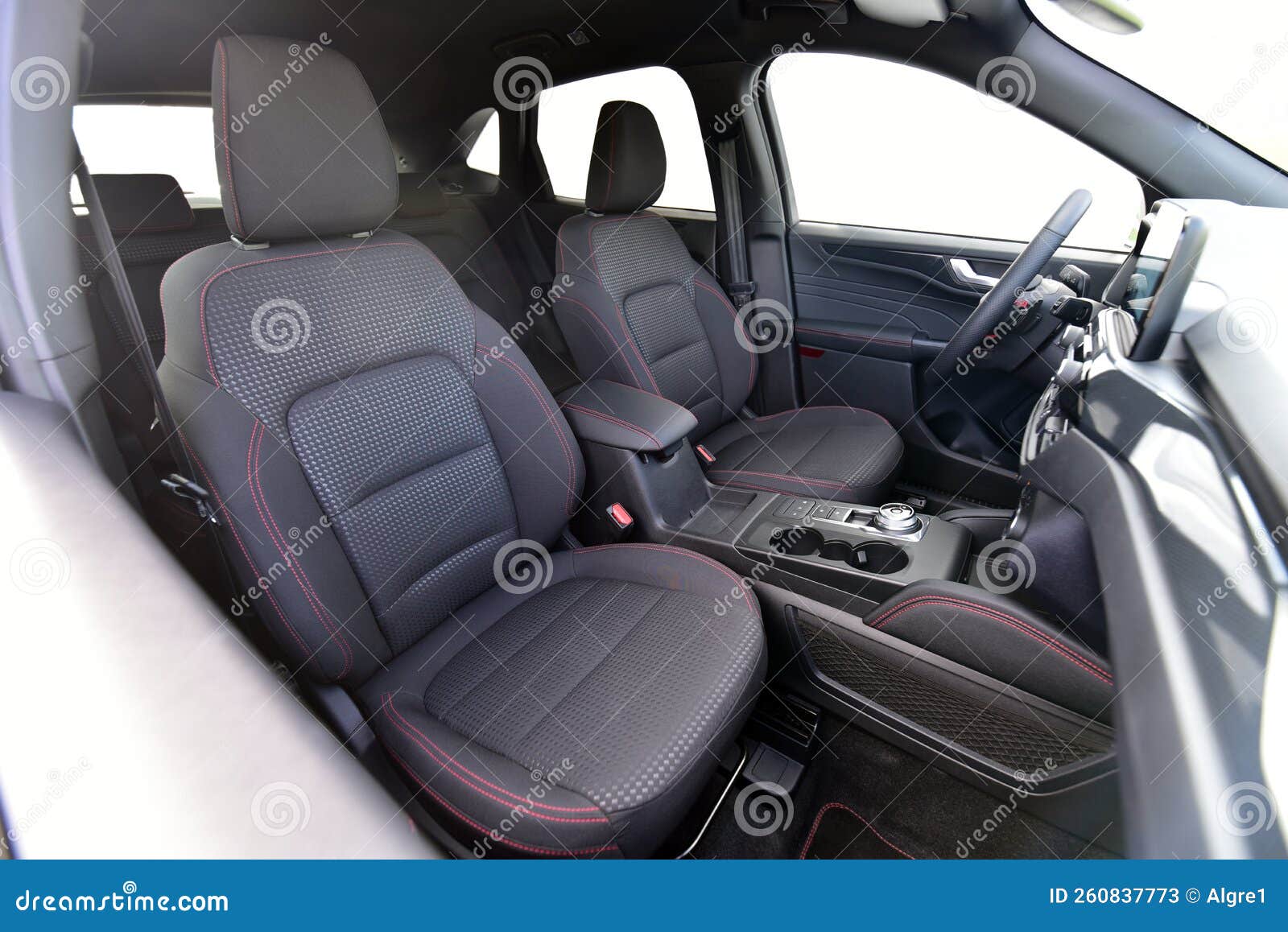 Front Seats of a Passenger Car Stock Image - Image of leather, sedan ...