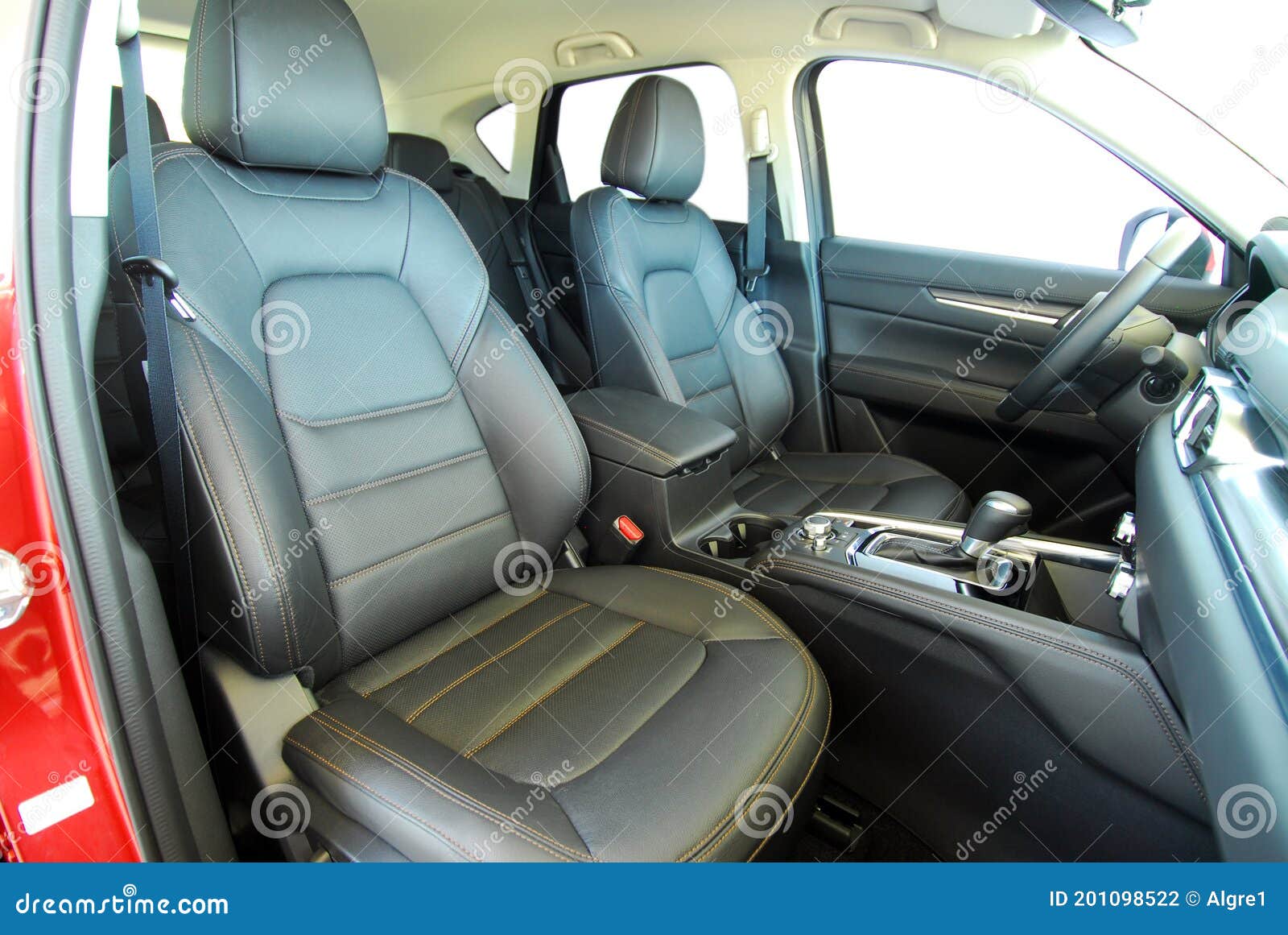 Front Seats of a Modern Passenger Car Stock Photo - Image of business ...