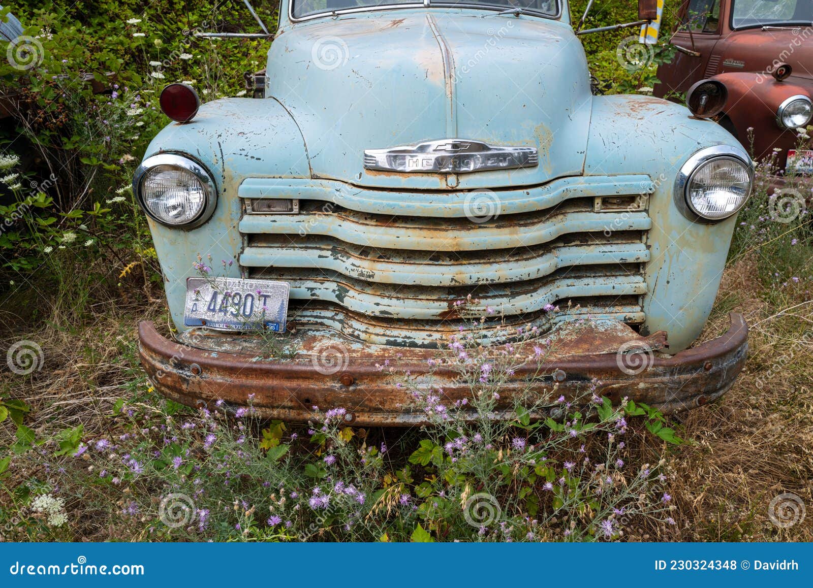 The Front of a 1947 Chevy Loadmaster Truck in Idaho, USA - July 26 ...