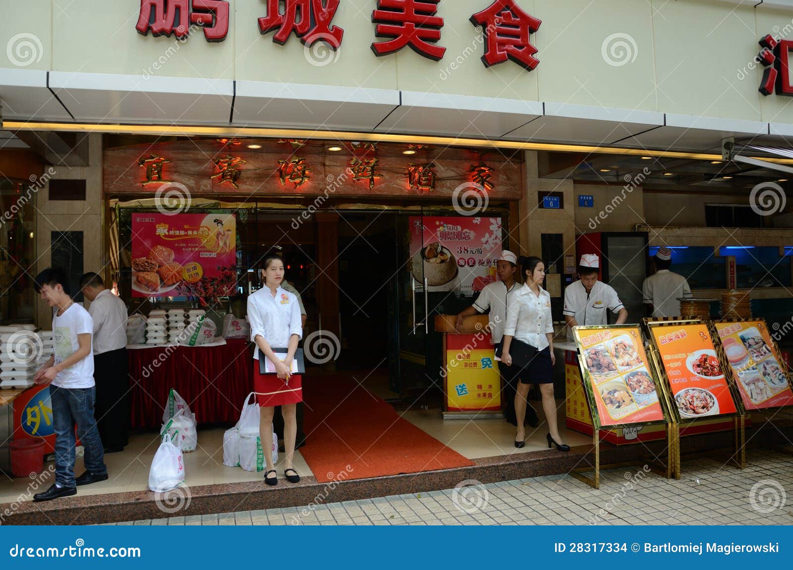 In Front of Chinese Restaurant Editorial Stock Image - Image of cuisine ...