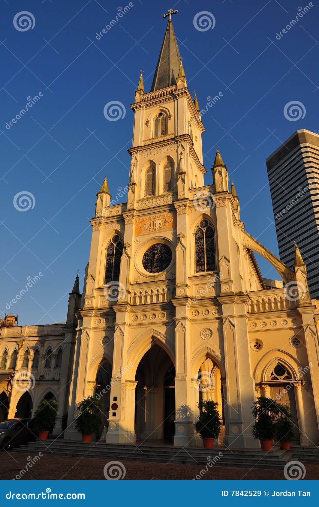 Front of church stock image. Image of sunlight, facade - 7842529