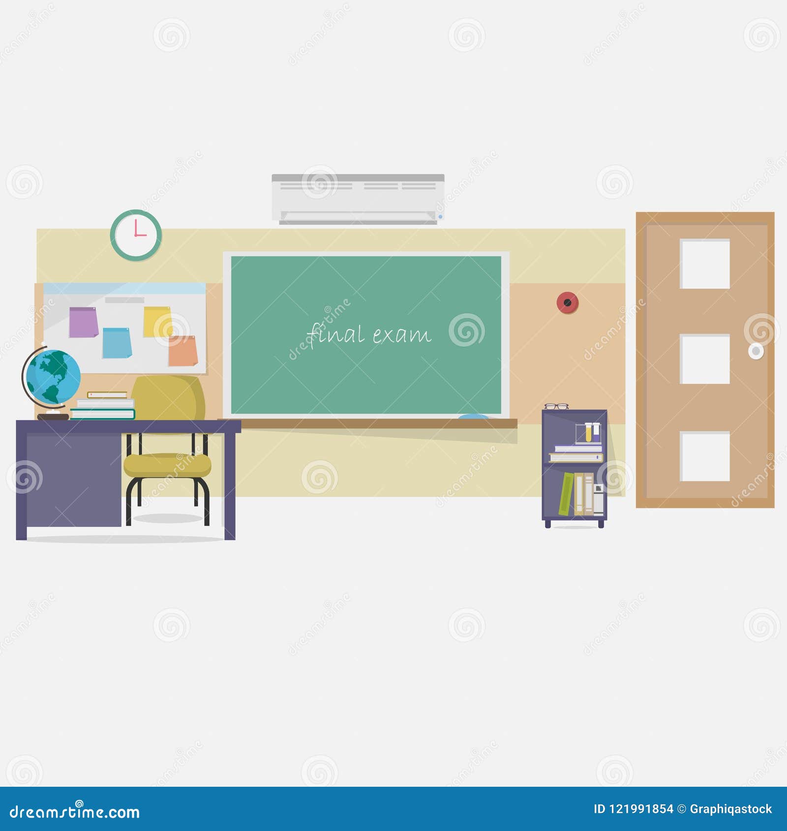 Front Class Background Design Stock de ilustración - Ilustración de ...