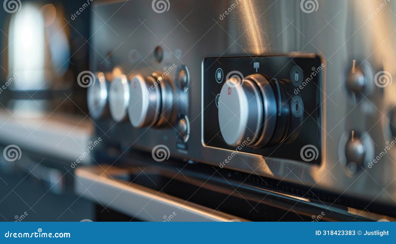 The Front Control Panel of the Deep Fryer Featuring Buttons for Power ...