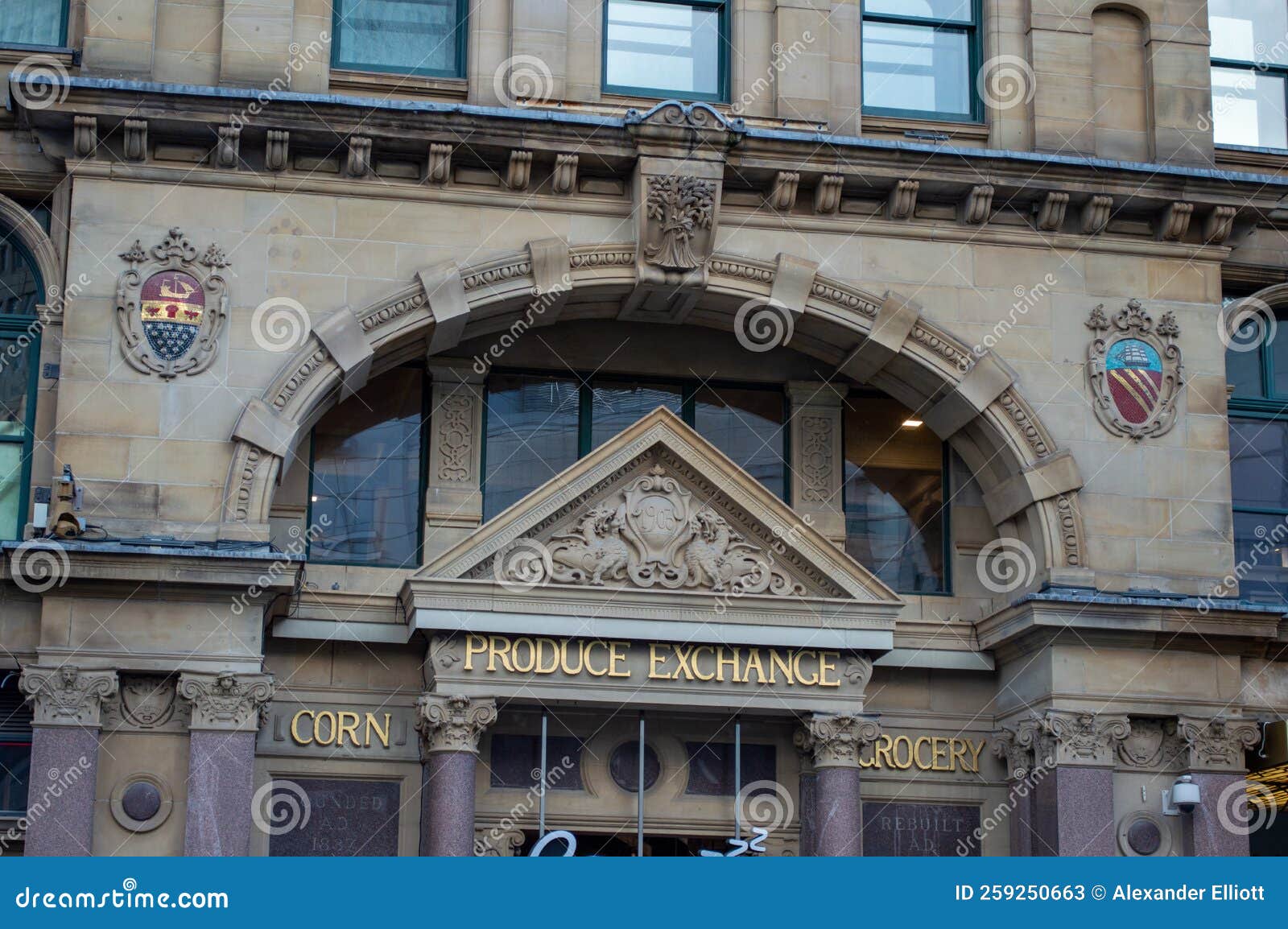 Front of the Corn Exchange Manchester Stock Image - Image of manchester ...