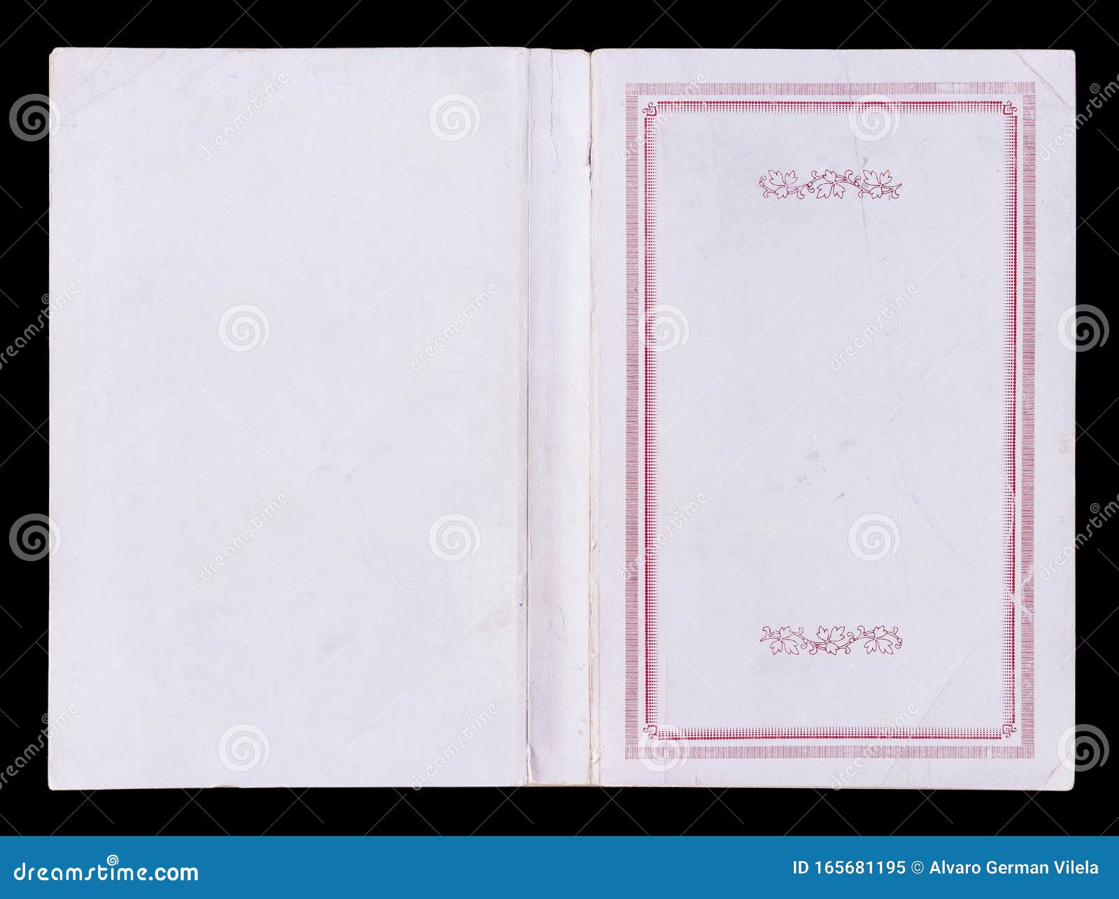 Front Cover Of A Book With A Classic Frame Stock Image - Image of frame ...