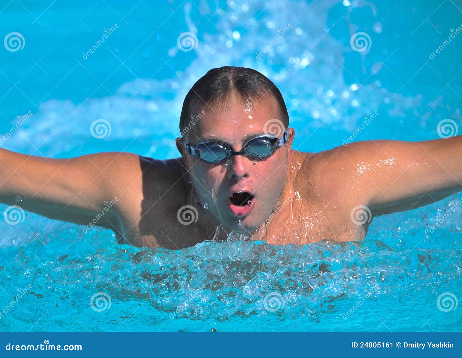 Front crawl swimmer stock image. Image of athlete, equipment - 24005161