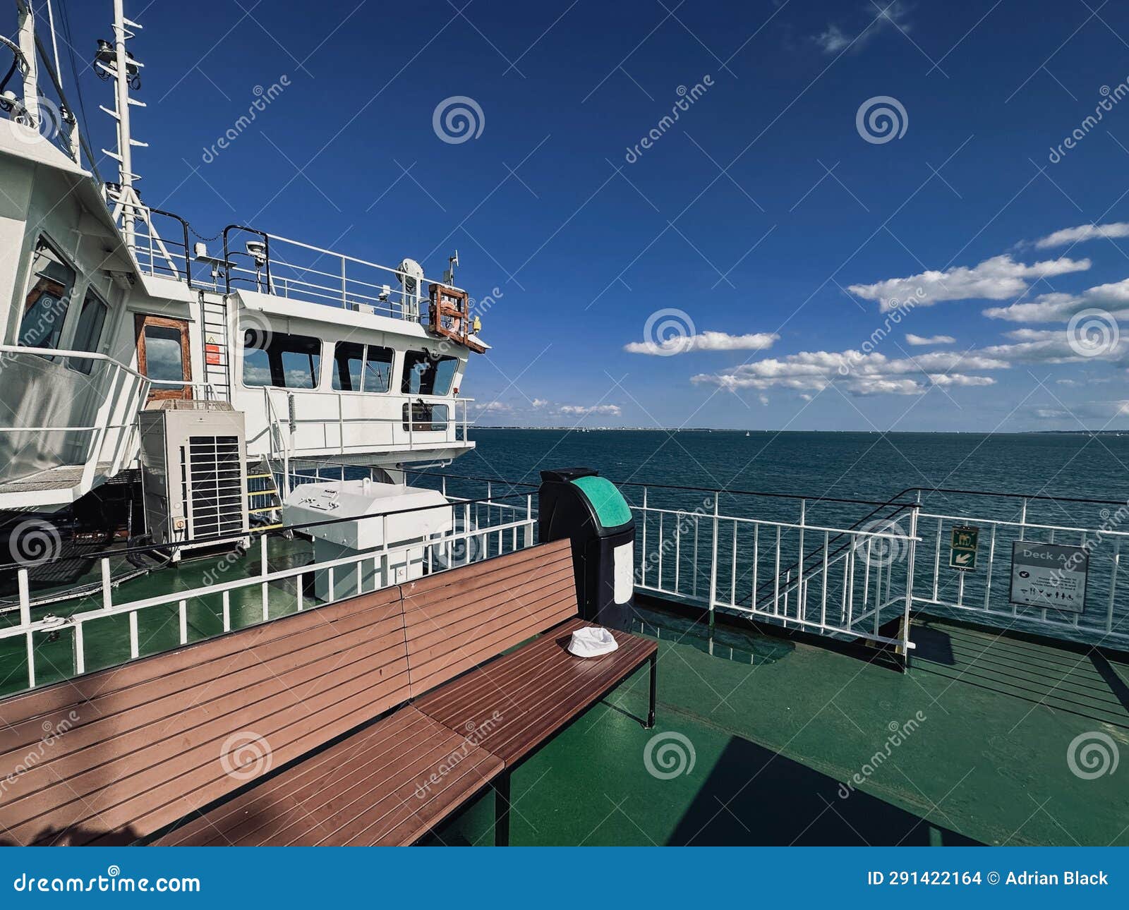 Front deck on a ferry stock photo. Image of port, services - 291422164