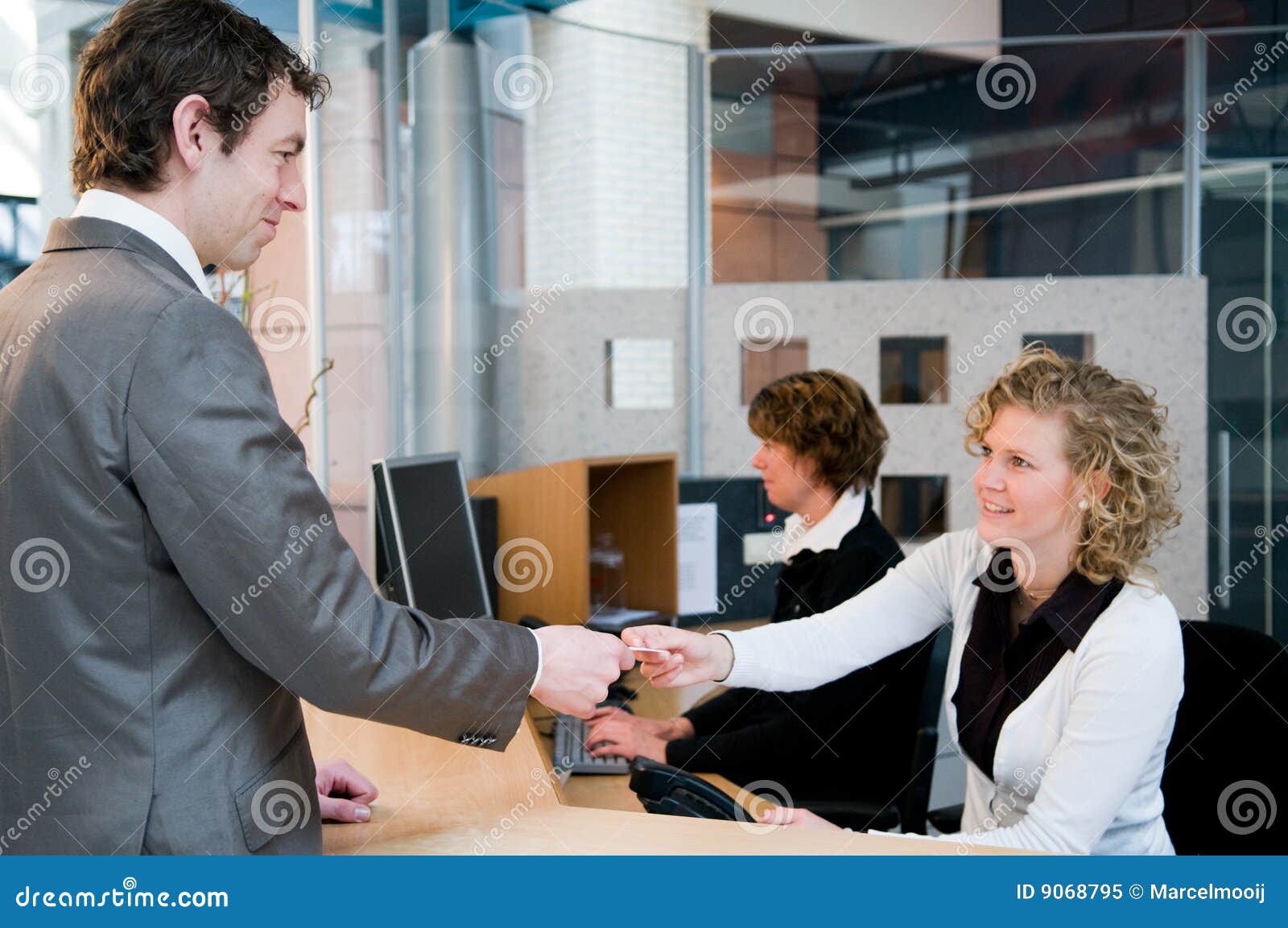 Front desk stock image. Image of occupation, office, front - 9068795