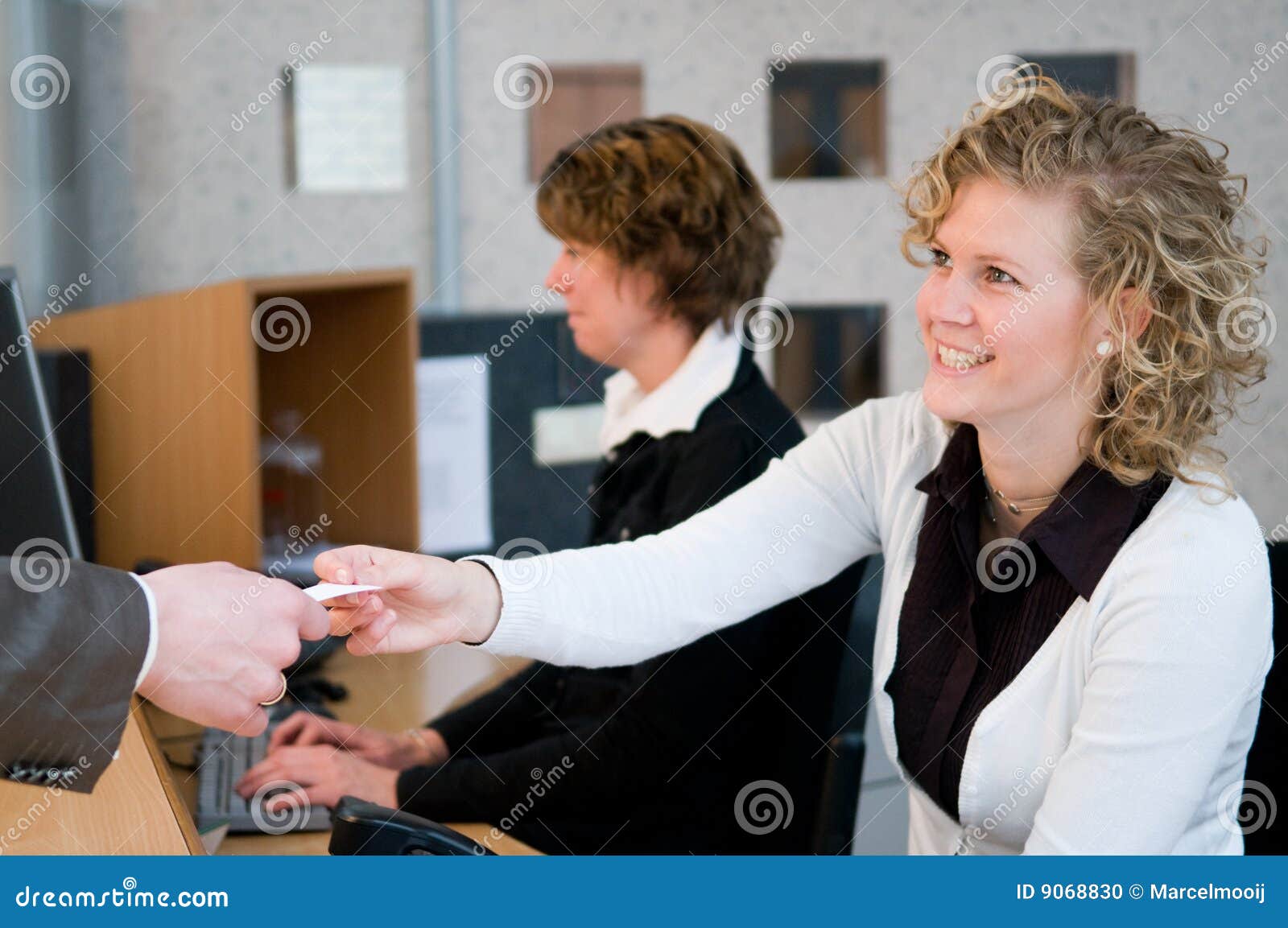Front desk stock photo. Image of female, corporate, friendly - 9068830