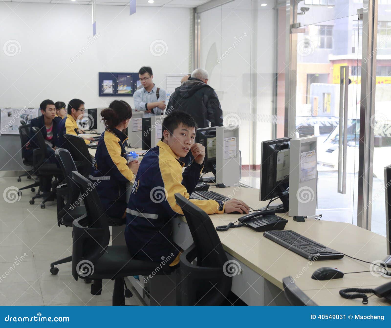 Front Desk of Deppon Express Delivery Editorial Photo - Image of offer ...