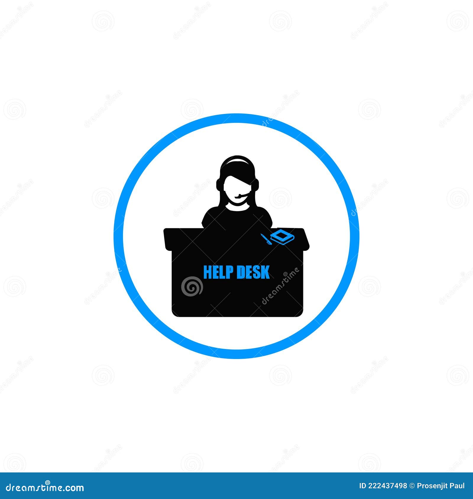 Front Desk, Hotel, Reception Icon in Circle Stock Vector - Illustration ... Front Desk, Hotel, Reception Icon in Circle Stock Vector - Illustration ...