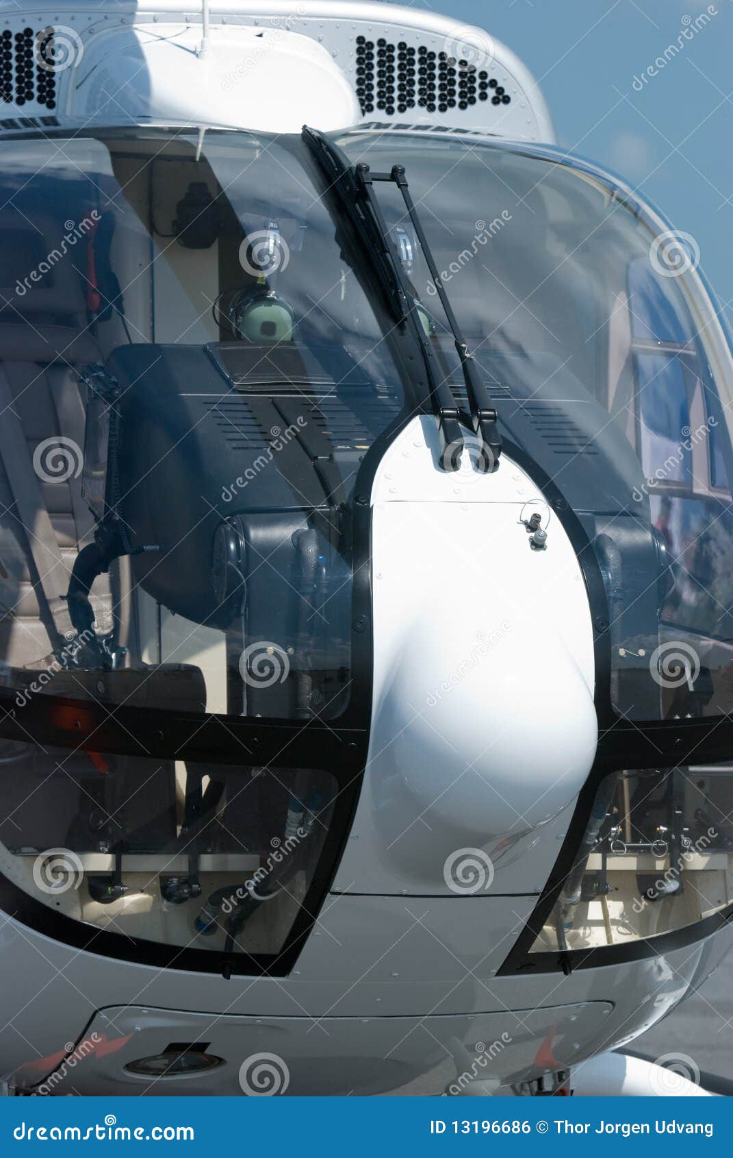 Front detail of helicopter stock photo. Image of acrylic - 13196686