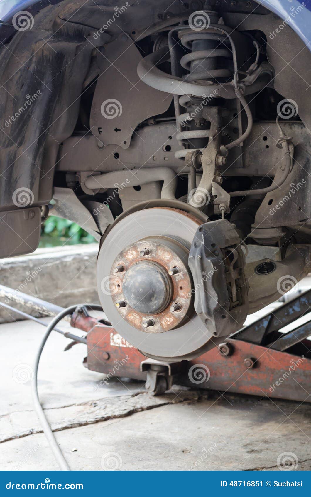 Front Disk brake assembly stock image. Image of mechanic - 48716851