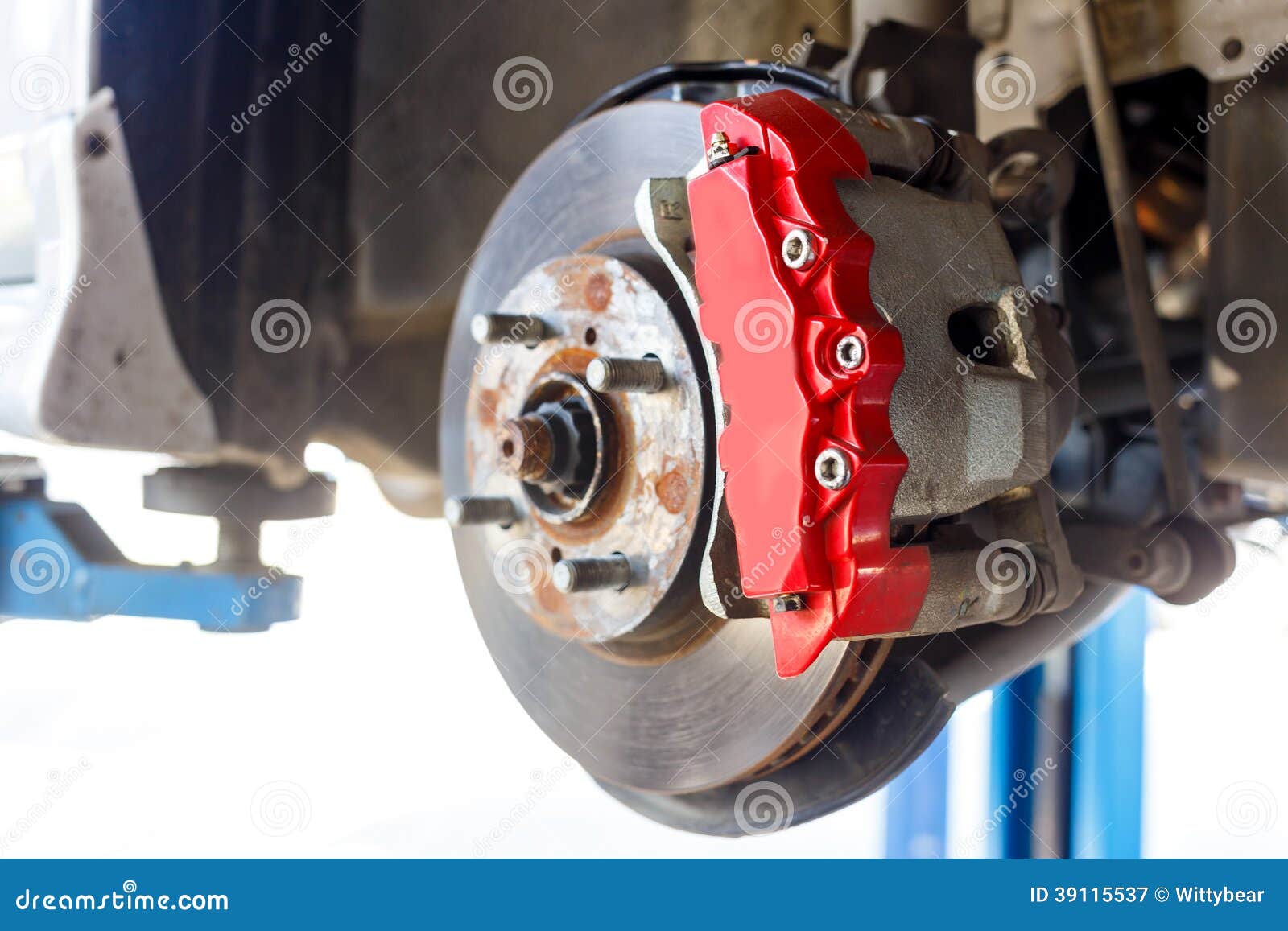 Front Disk Brake Assembly Repair Stock Image - Image of genuine, check ...