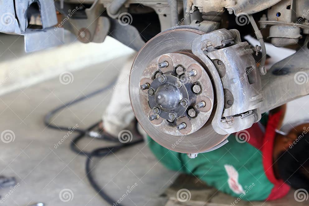 Front Disk Brake Assembly Repair Stock Photo - Image of rotor, genuine ...