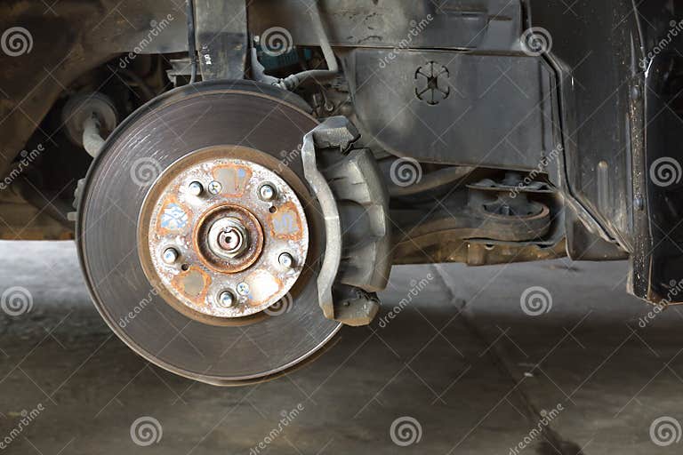 Front disk brake on car stock image. Image of rotor, inspection - 29525739