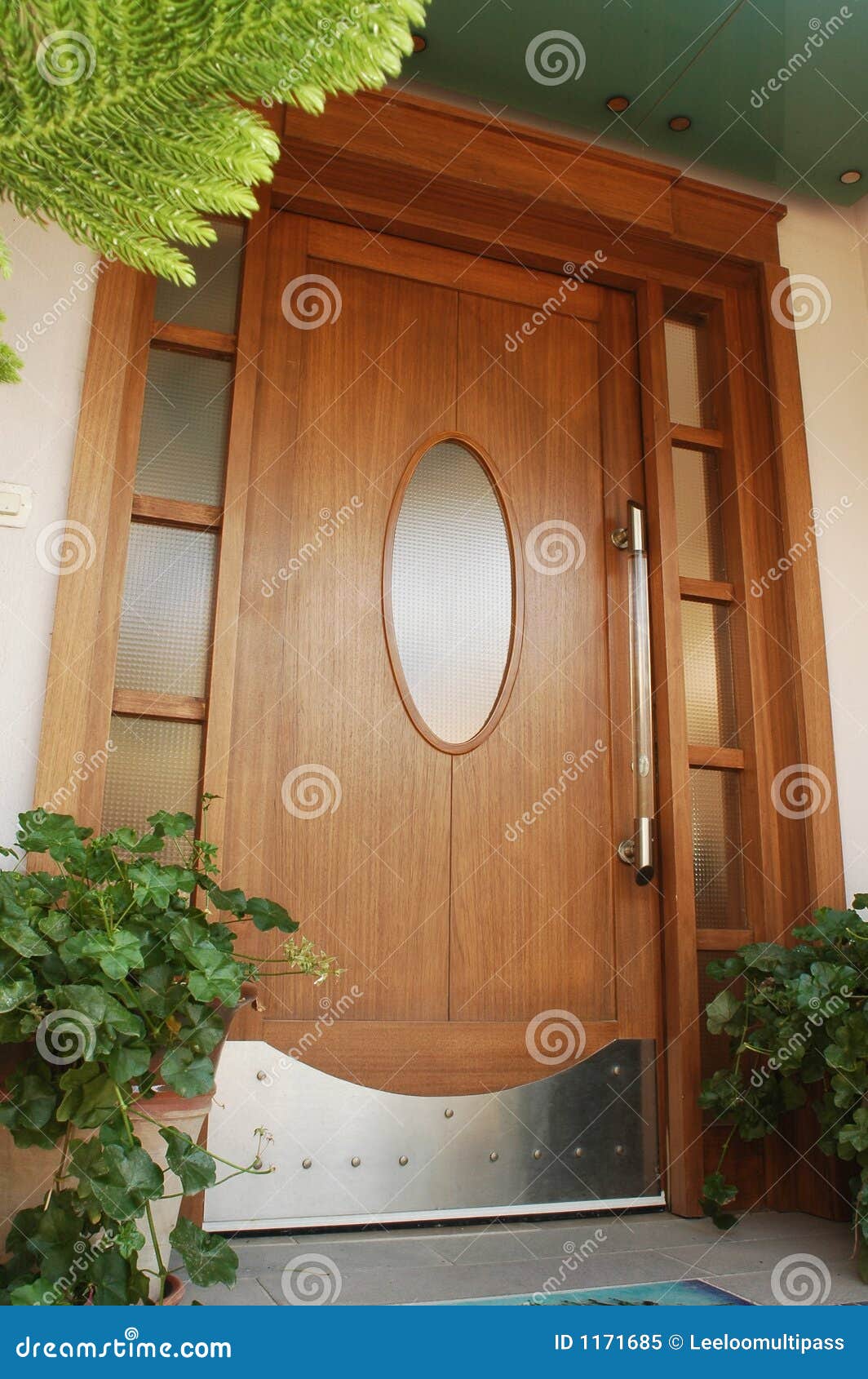 Front Entryway Or Stoop Indoors With Sunstreak Stairs Blue And White ...