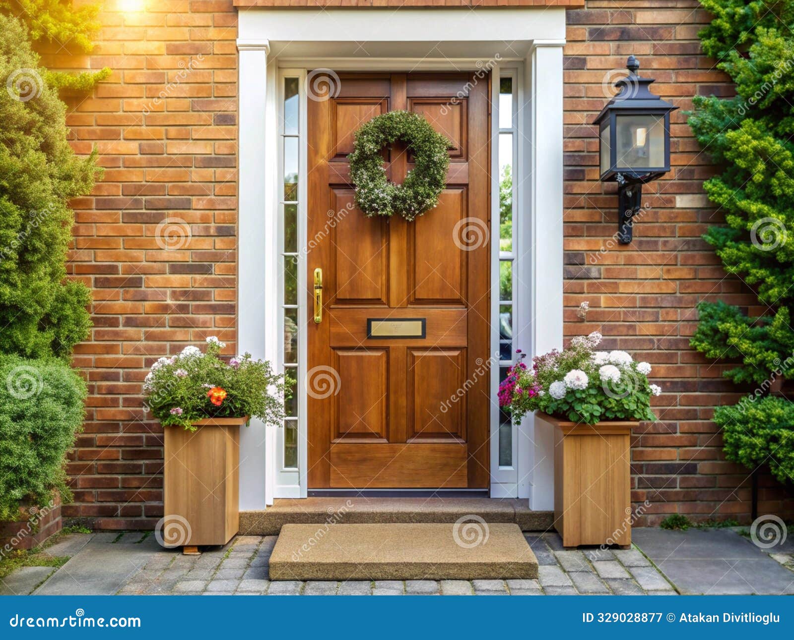 Front Door Address Sign Mock-up Editorial Photography - Image of sign ...