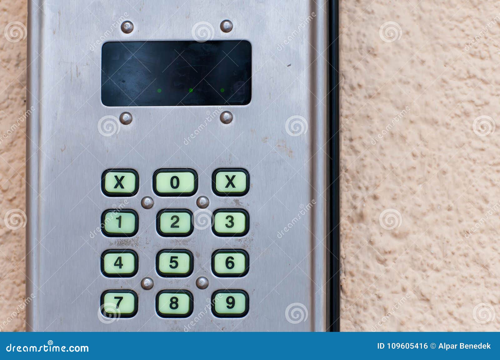 Front Door Digital Card Reader Close Up Shot Stock Photo - Image of ...