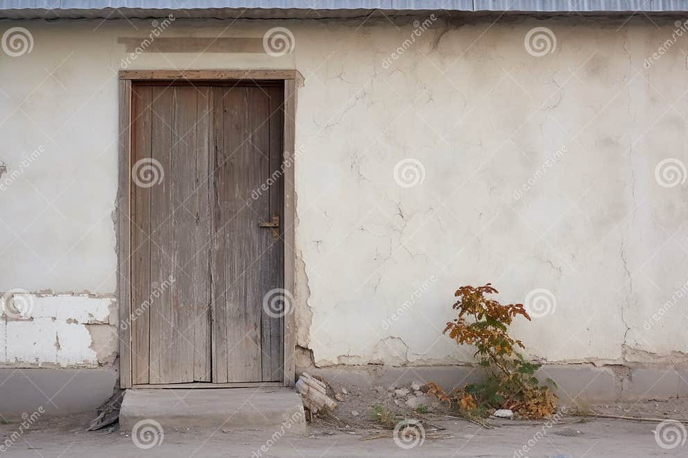 Front Door of an Empty House Left Ajar Stock Photo - Image of front ...