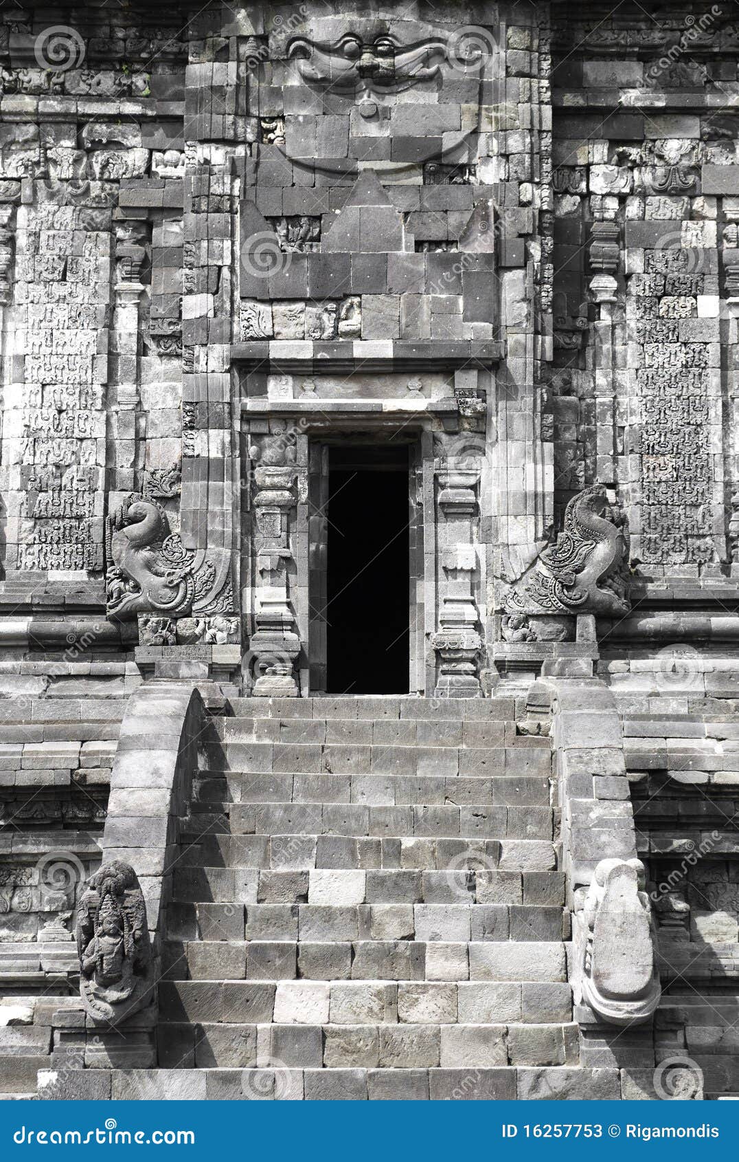 Front Door of a Hindu Temple Stock Image - Image of hindu, java: 16257753