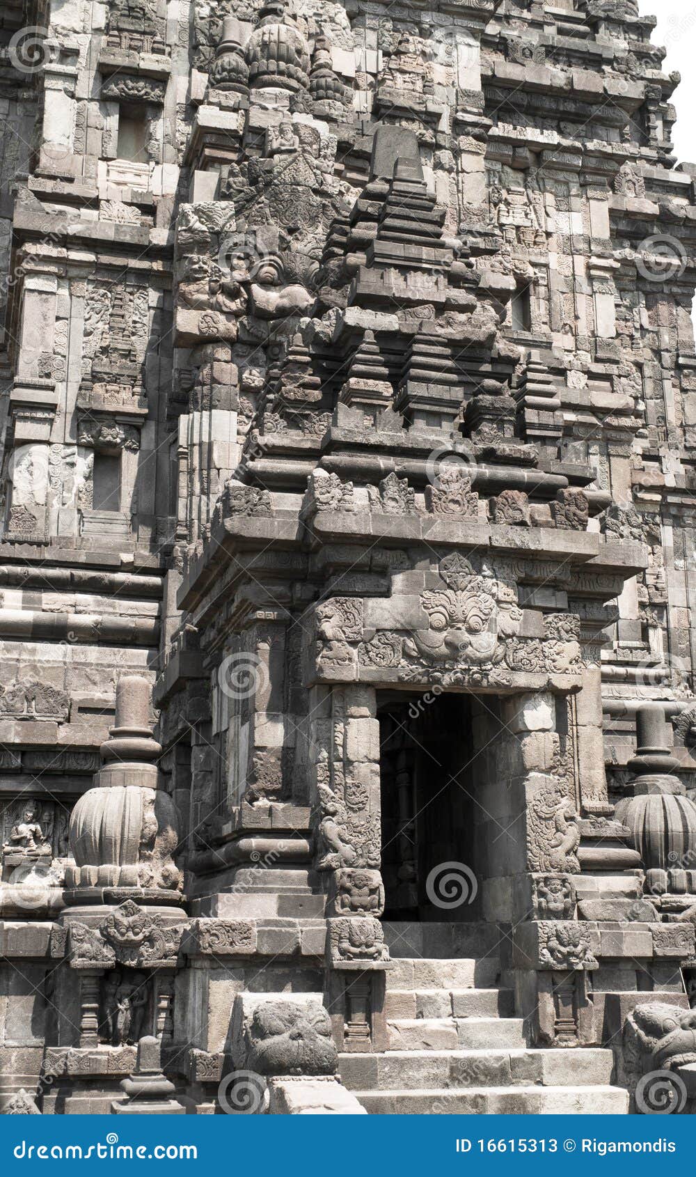 Front Door of a Hindu Temple Stock Image - Image of prambanan, monument ...