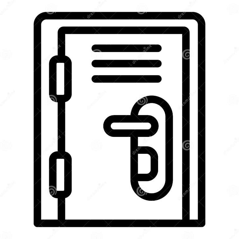 Front Door Icon Outline Vector. Home Doorway Stock Vector ... Front Door Icon Outline Vector. Home Doorway Stock Vector ...