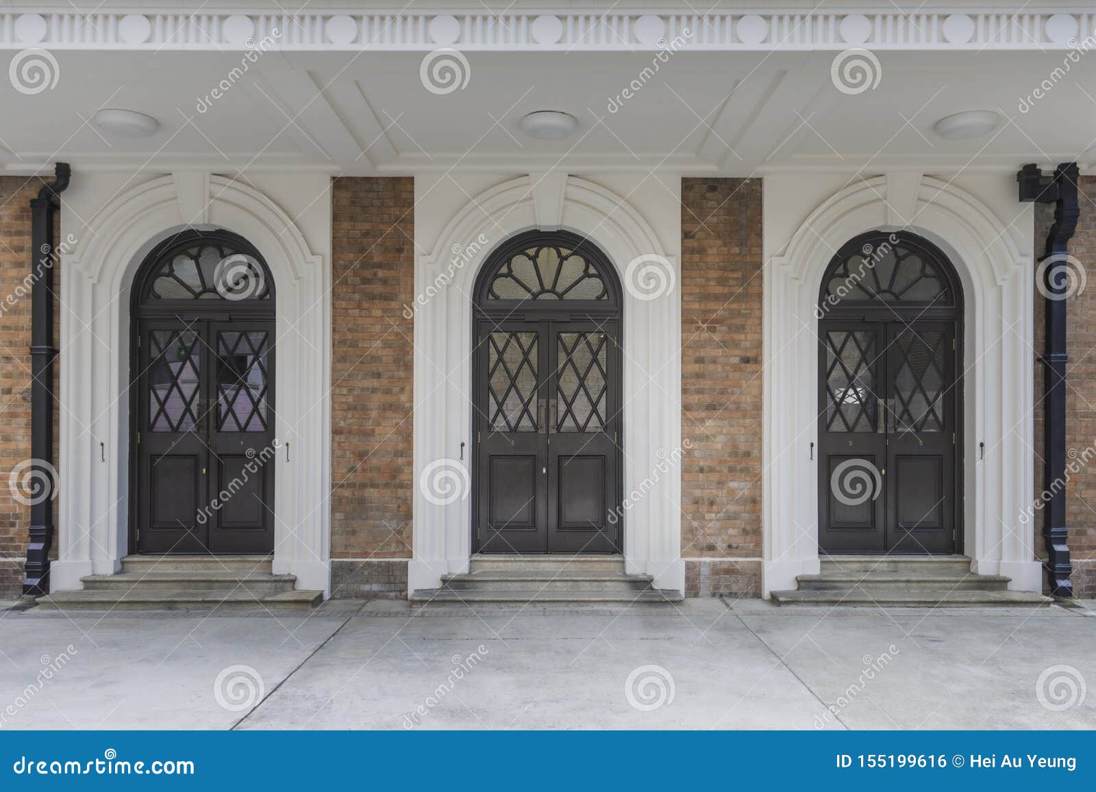 Front Door in Traditional England Style Stock Photo - Image of exterior ...