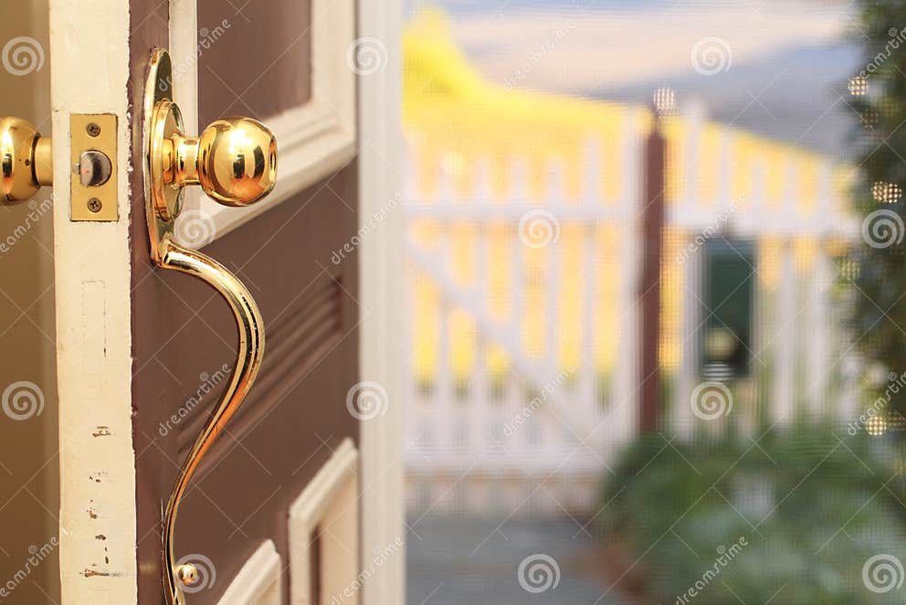 Front Door stock photo. Image of gate, glass, estate - 33354932