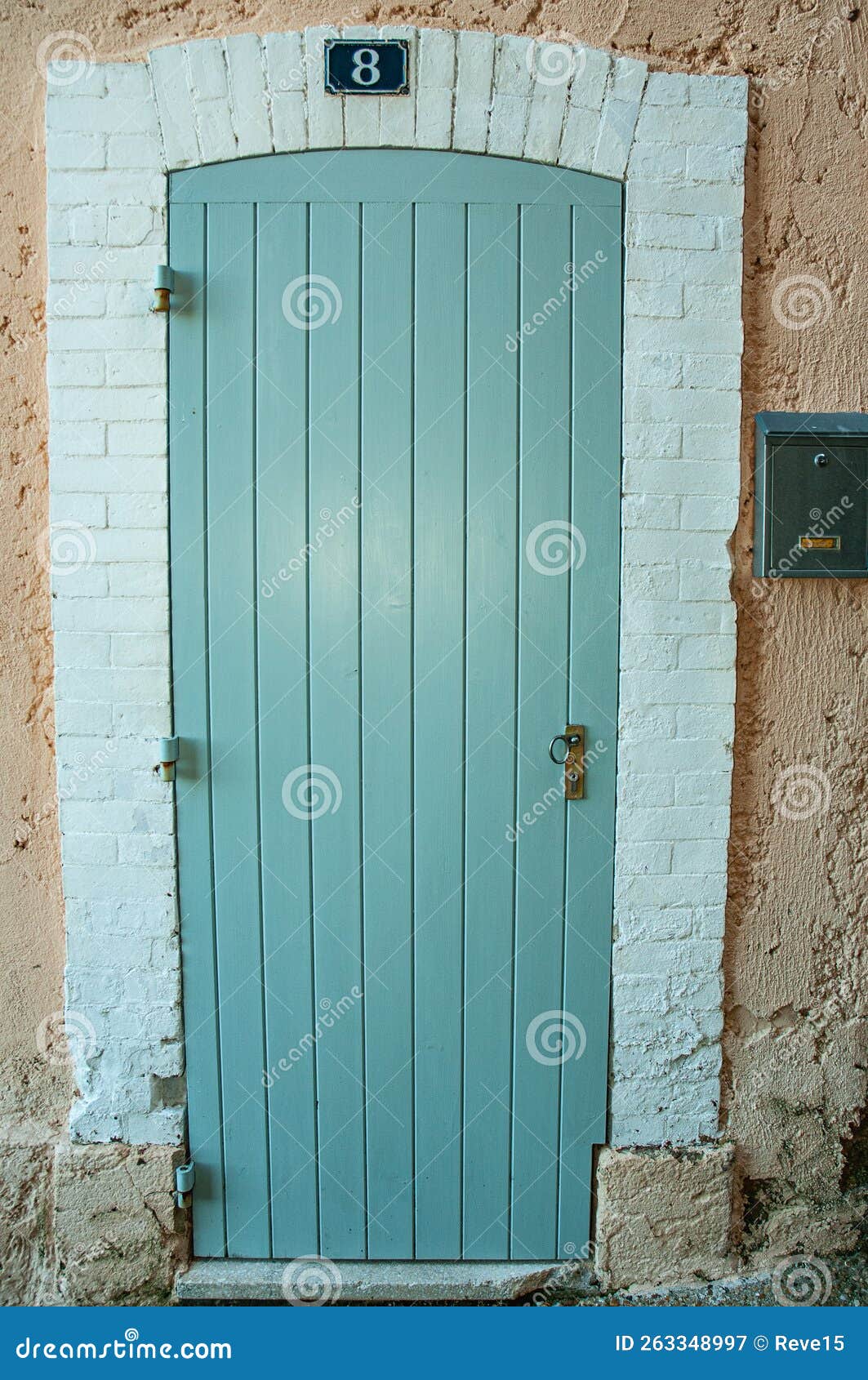 Front doors of Sablet #1 editorial photography. Image of front - 263348997