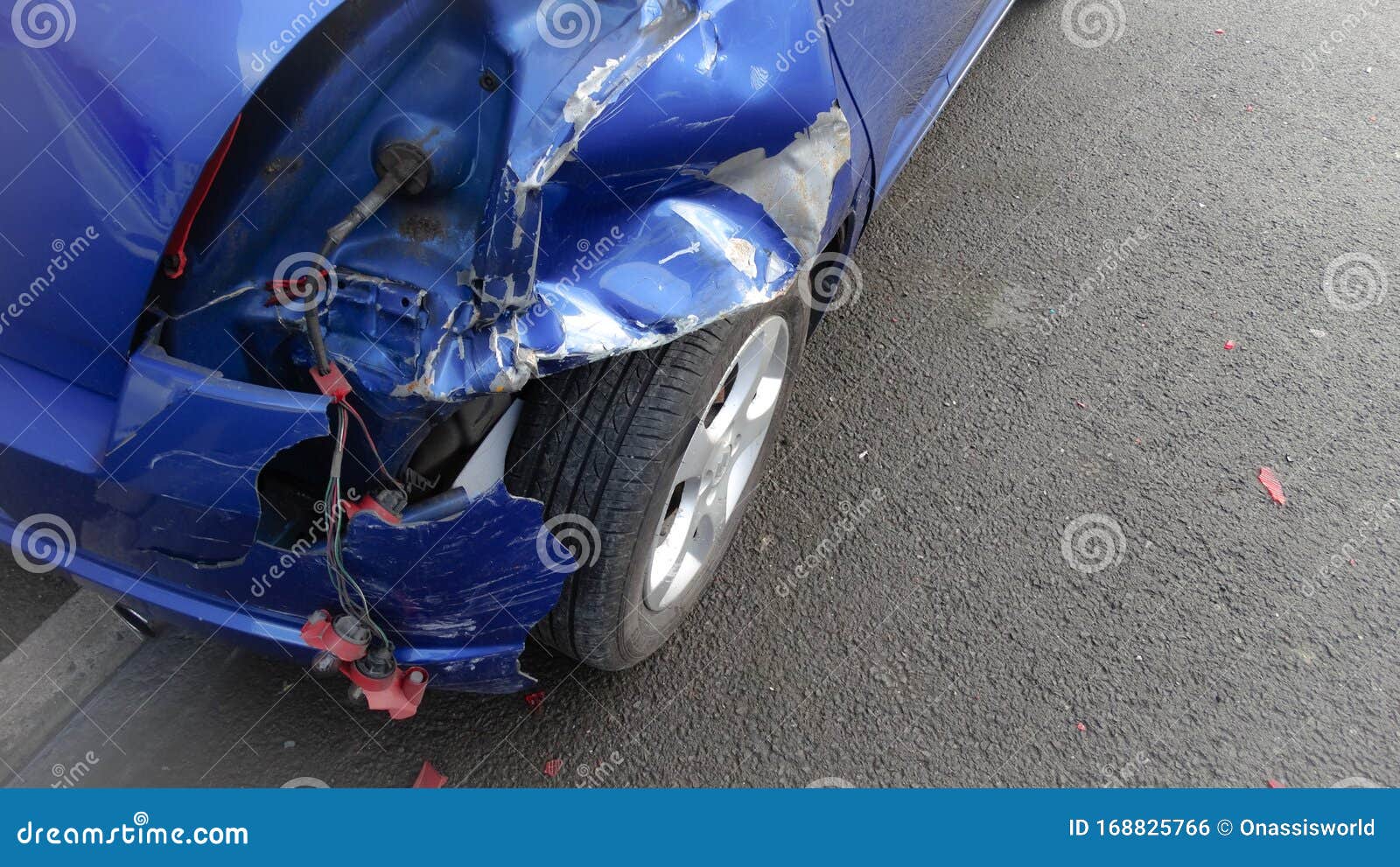 Front End of a Accident Car Stock Photo - Image of accident, front ...
