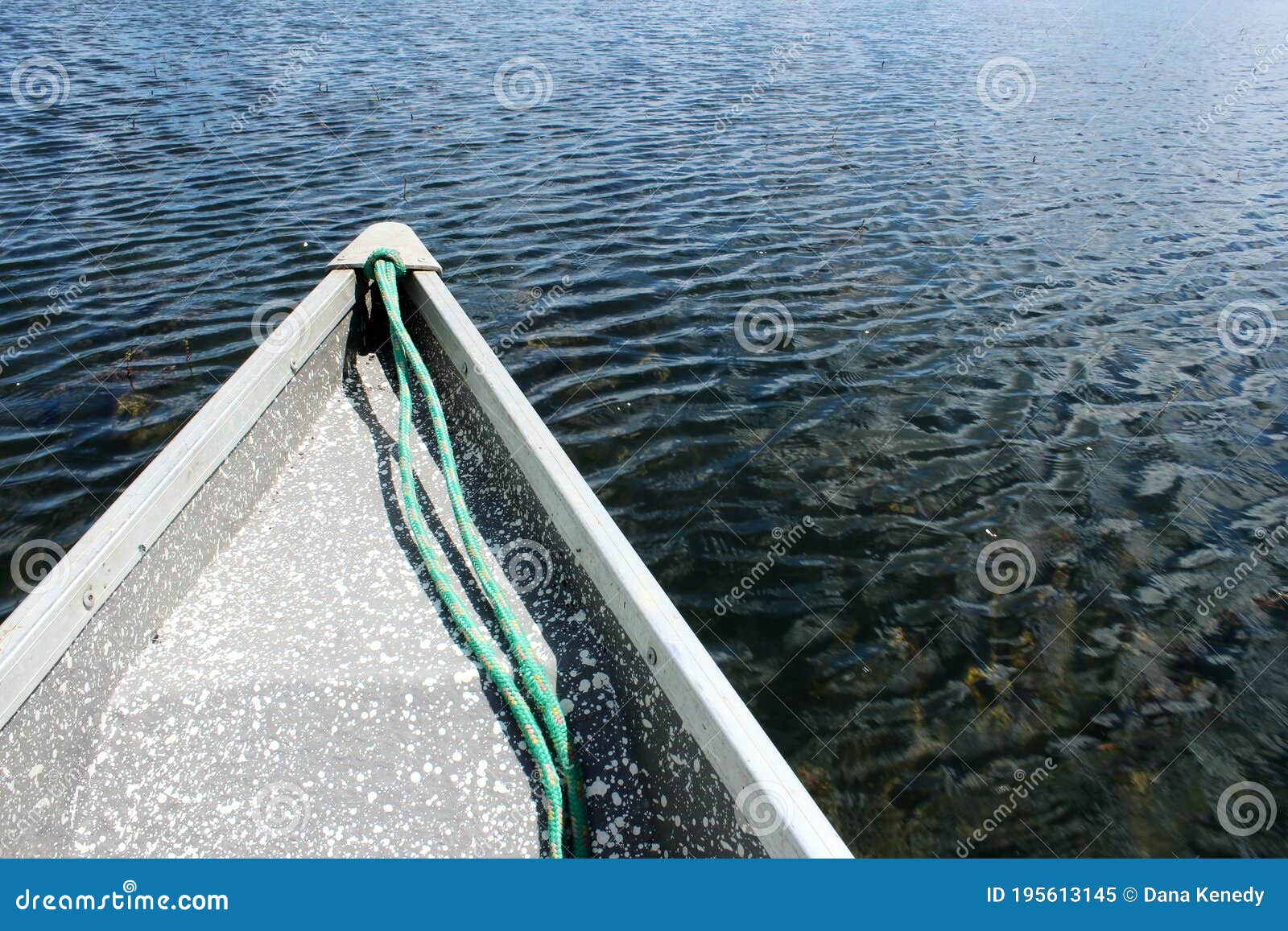 Front End of a Canoe on the Water Stock Image - Image of canoe ...