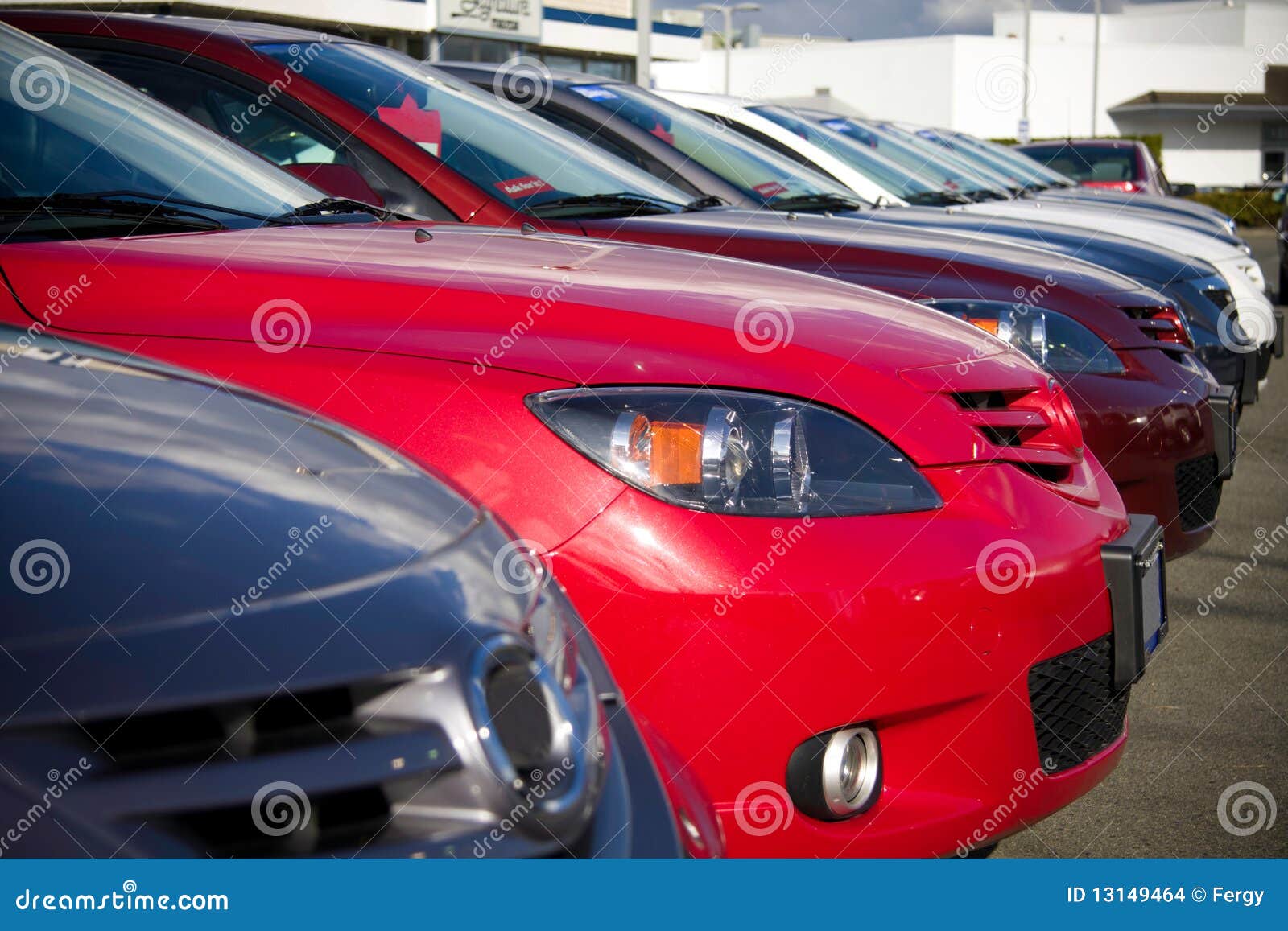 Front end of cars stock photo. Image of inventory, industry - 13149464
