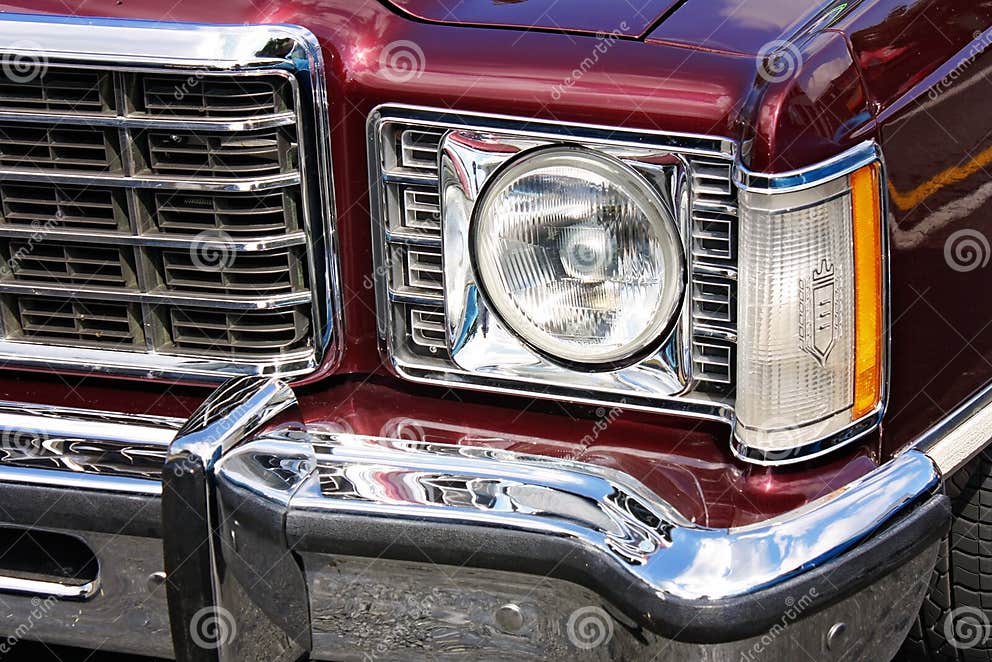 Front end of classic car stock photo. Image of shiny - 47068620