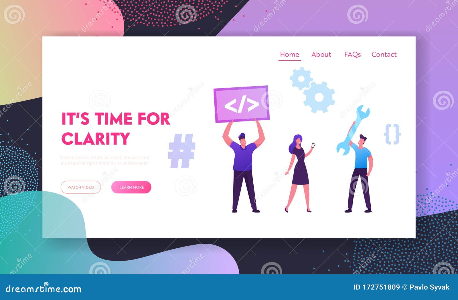 Front End Developing , Ui Ux Tech Application Software Development Work Website Landing Page ...