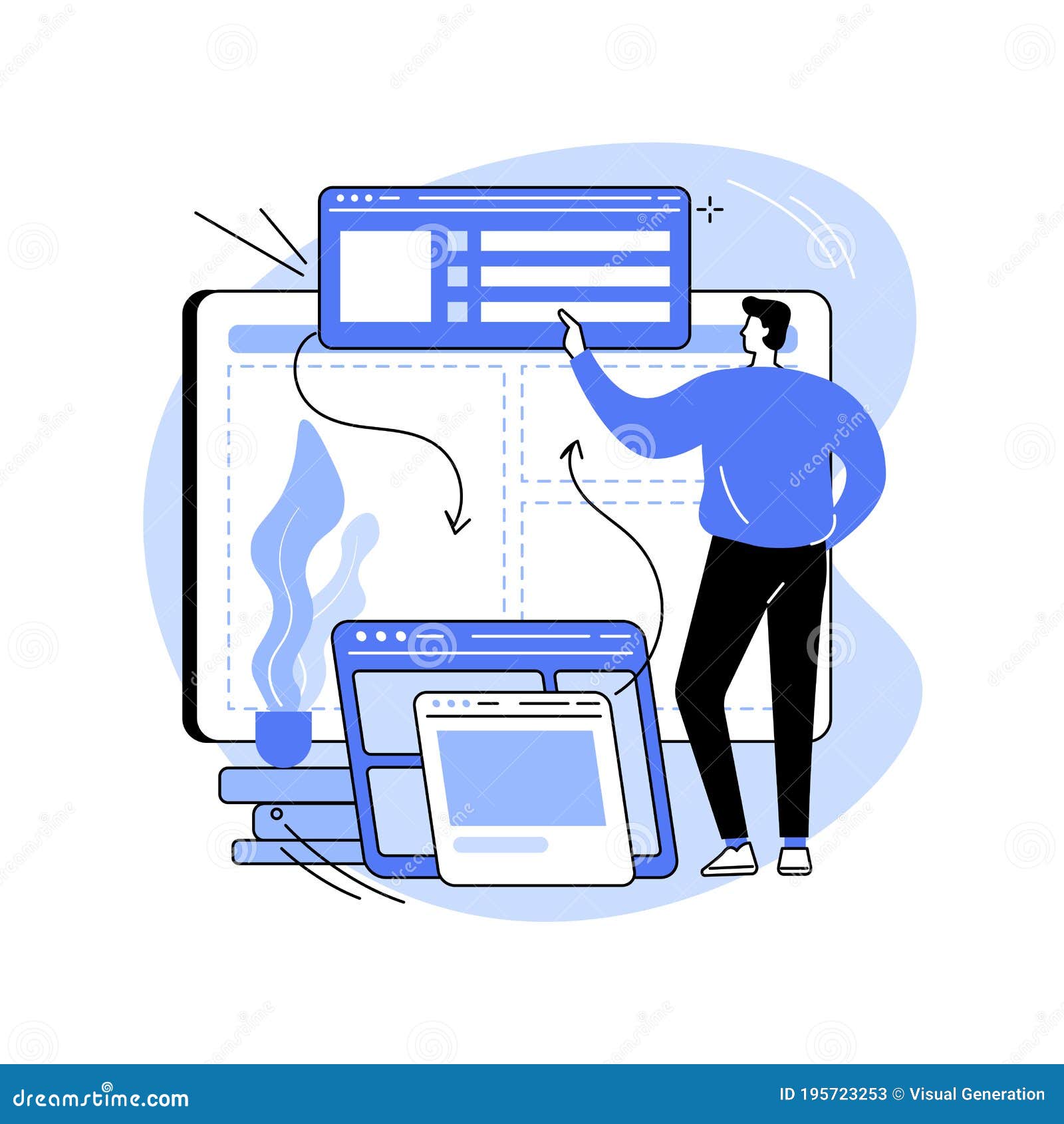 Front End Development Abstract Concept Vector Illustration. Stock ...