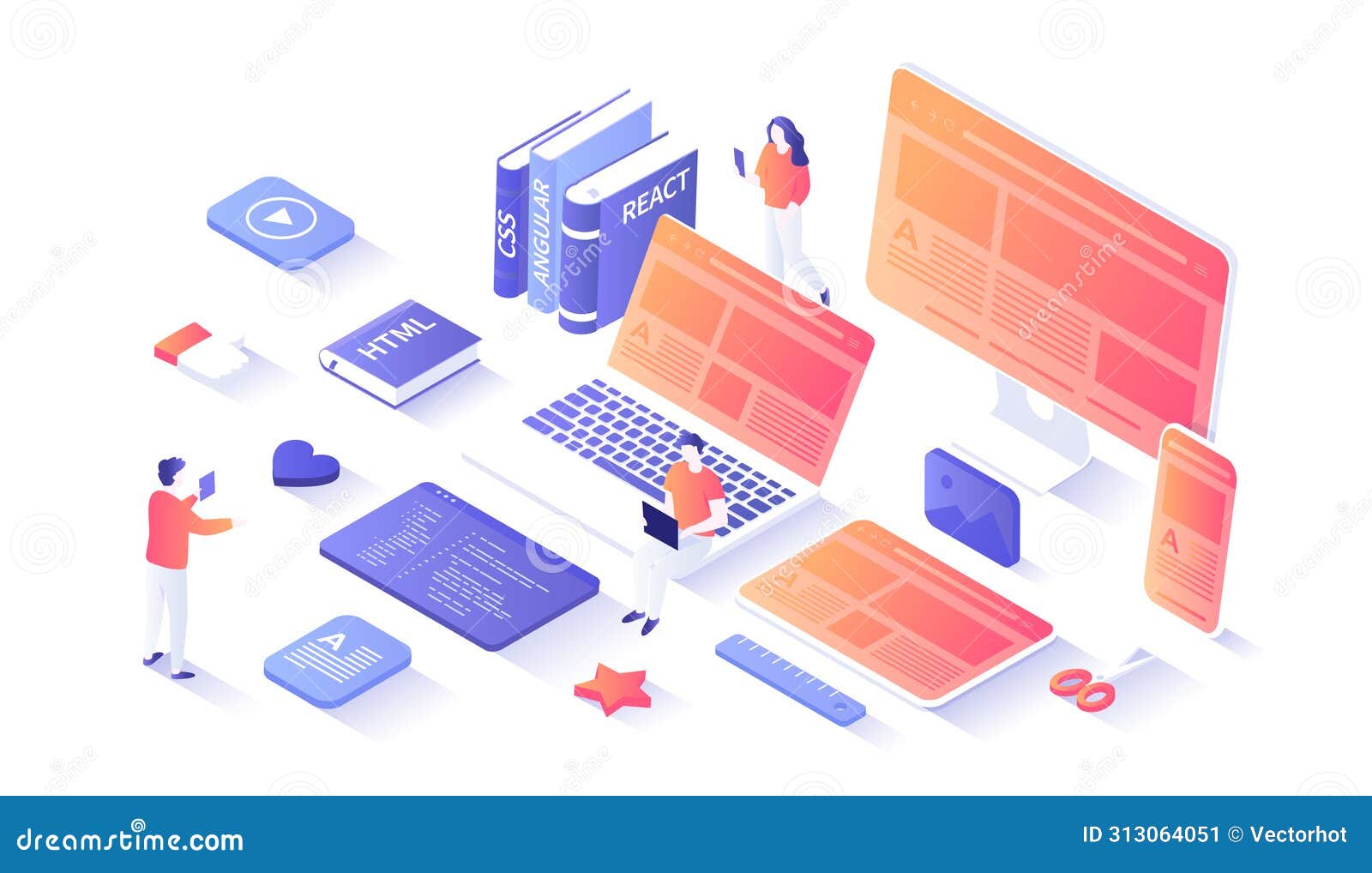 Front-end Development, Creating a Site Layout, Template. Converting Data into a Graphical UI UX ...