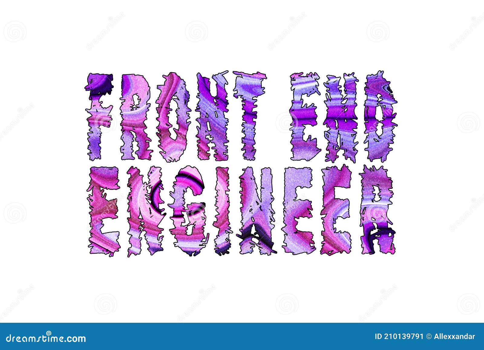 Front End Engineer, Banner, Poster and Sticker Stock Illustration ...