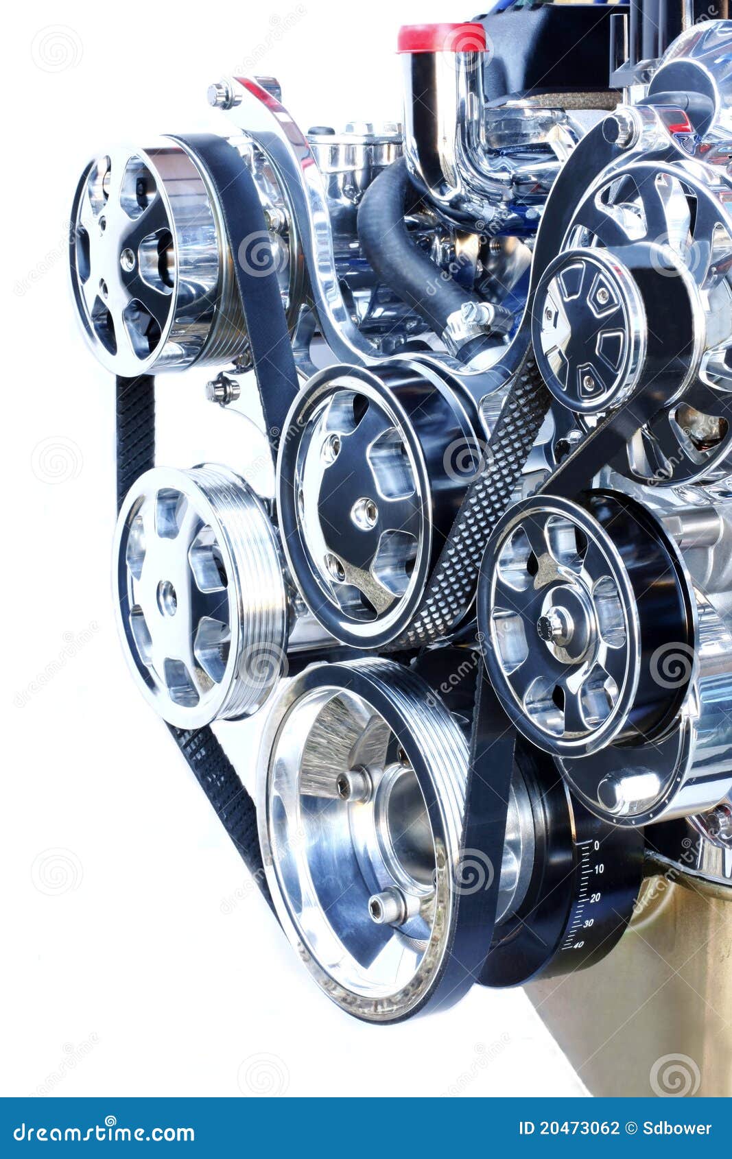The Front End of a High Performance Chrome Engine Stock Photo - Image ...