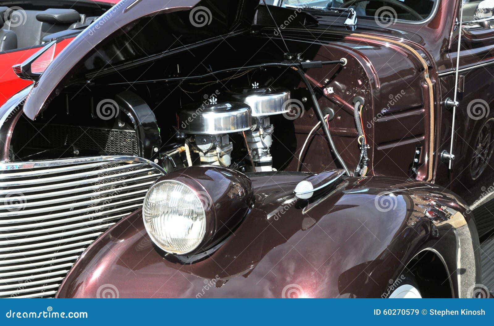 Front end of a hot rod stock image. Image of fender, automobile - 60270579