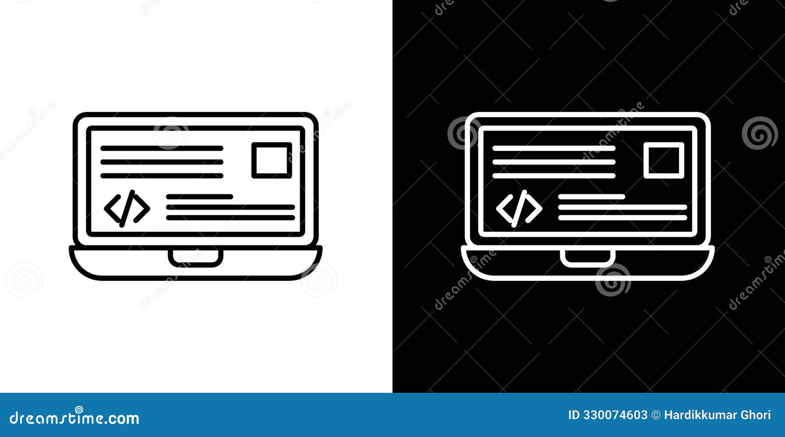 Front End Icon Vector Set on White Background Stock Illustration ...