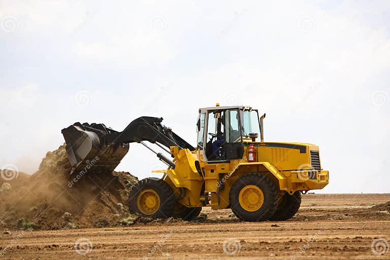 Front end loader stock image. Image of industrial, earthmover - 1610091