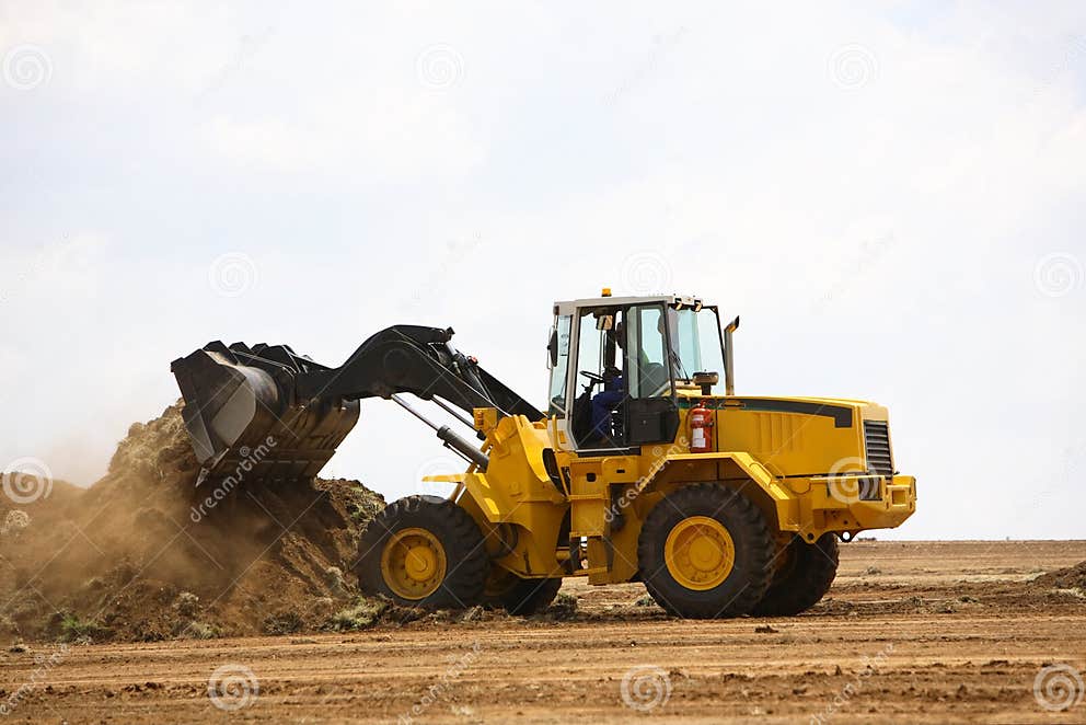Front end loader stock image. Image of industrial, earthmover - 1610091