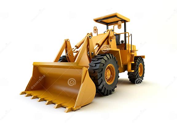 Front end loader stock illustration. Illustration of cutout - 26404424