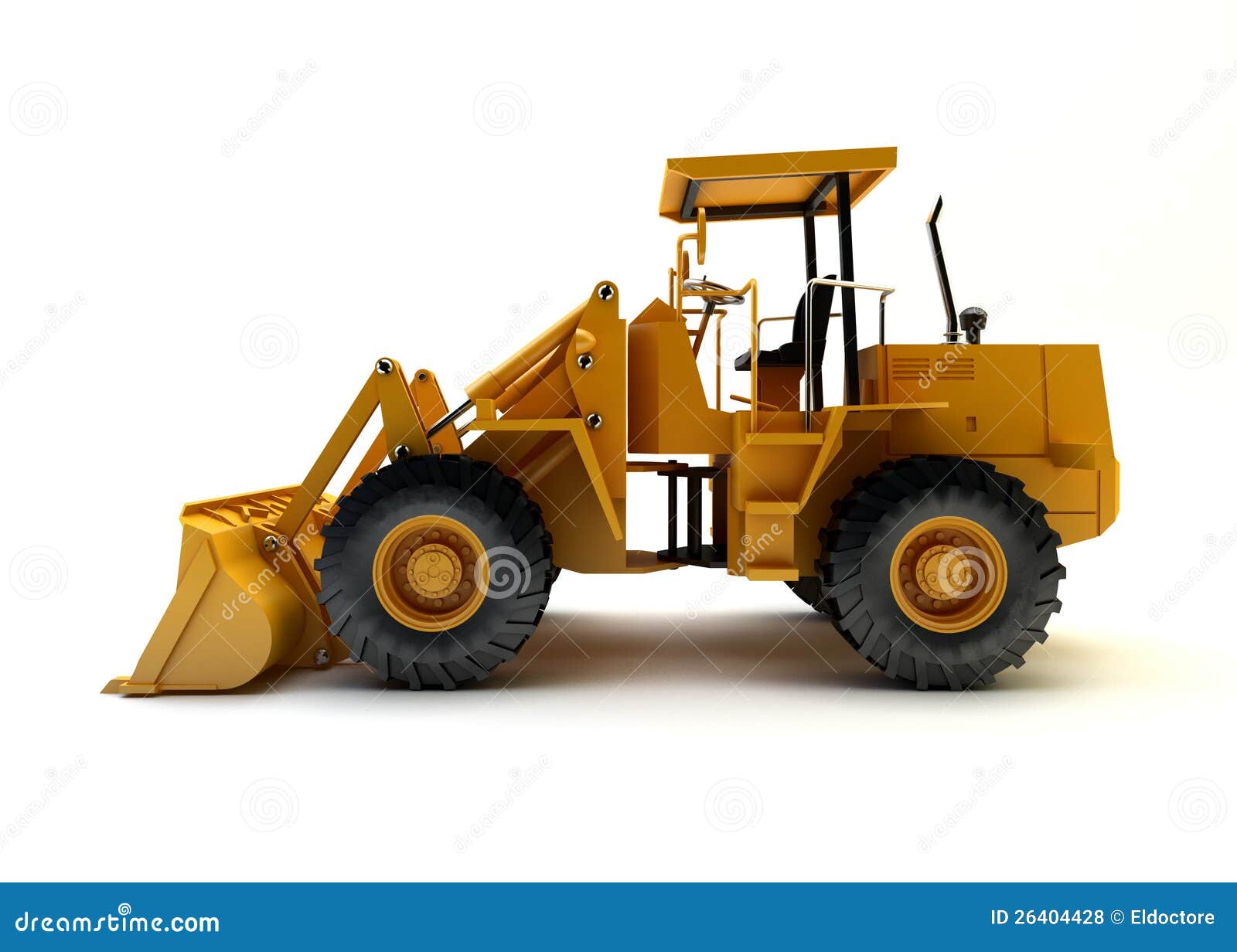 Front end loader stock photo. Image of cutout, mover - 26404428